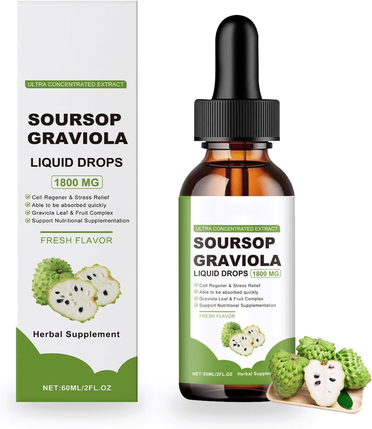 Amazon.com: Naturesours 100% Pure Organic Soursop Extract, 100% Pure Organic Soursop Extract ...