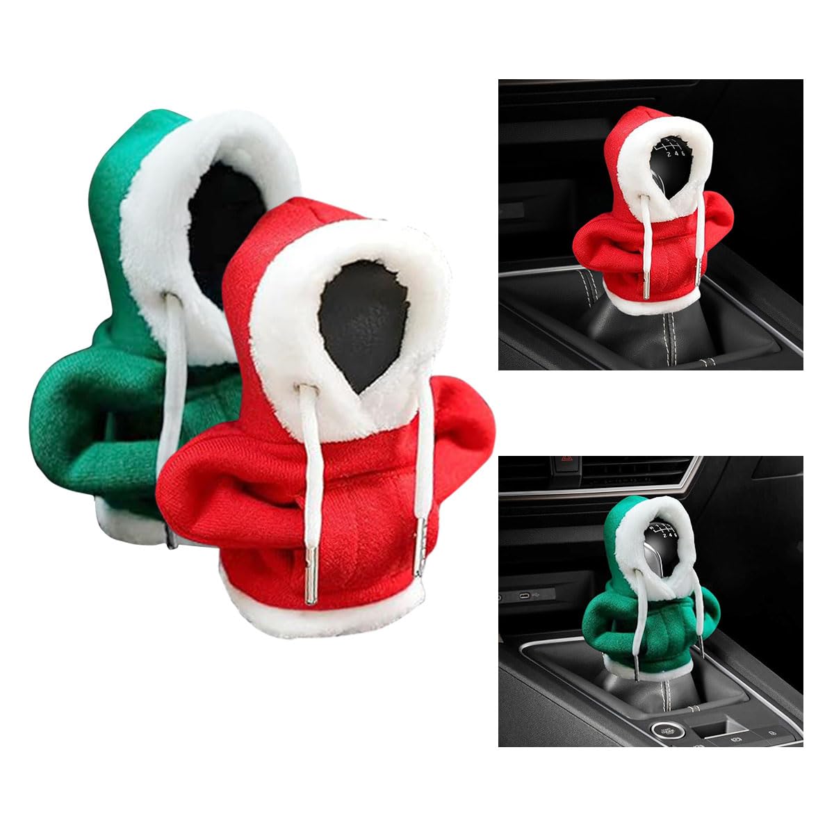Amazon.com: JOYCOURT Christmas Car Shift Knob Hoodie Cover, Christmas ...