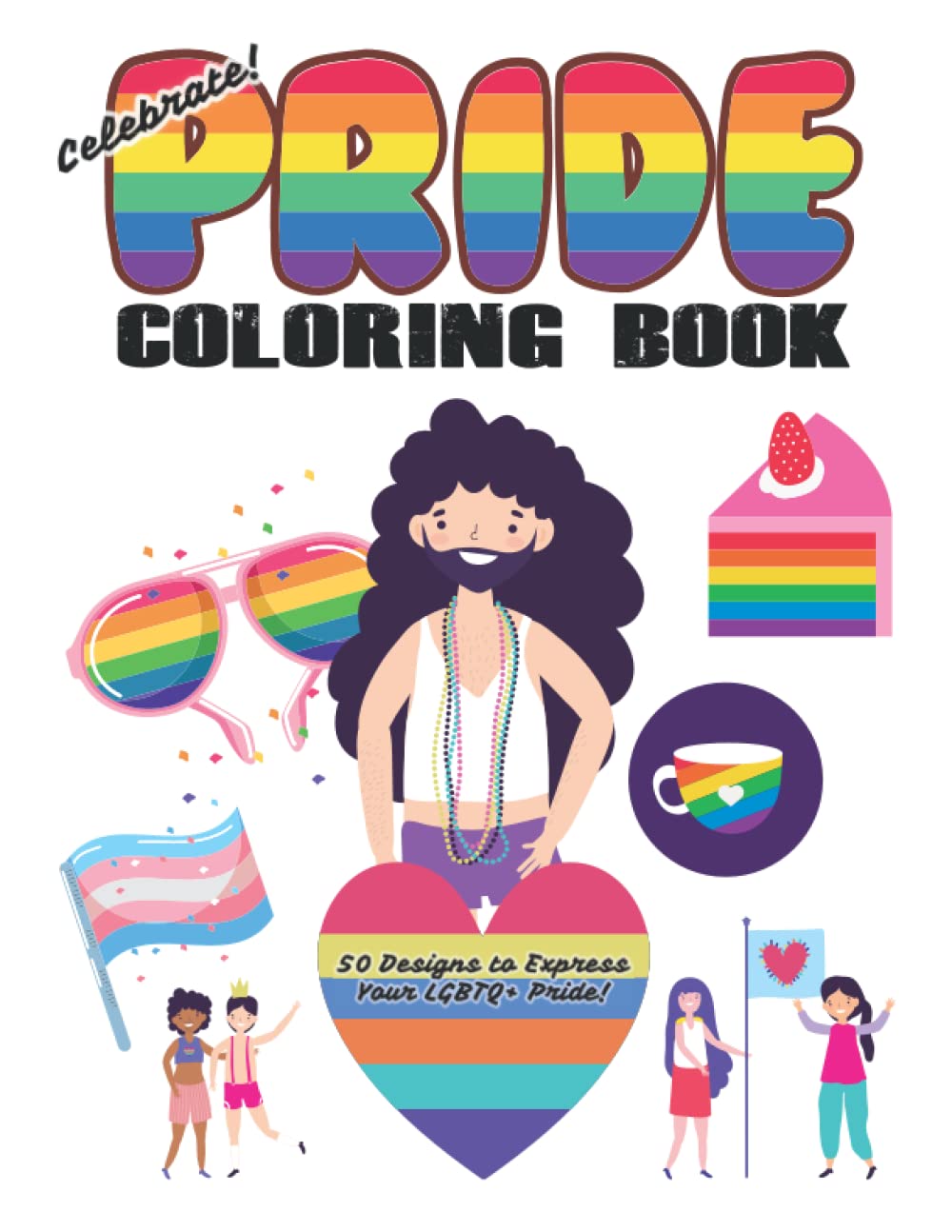 Amazon.com: Celebrate Pride Coloring Book for Adults and Kids: (30 ...