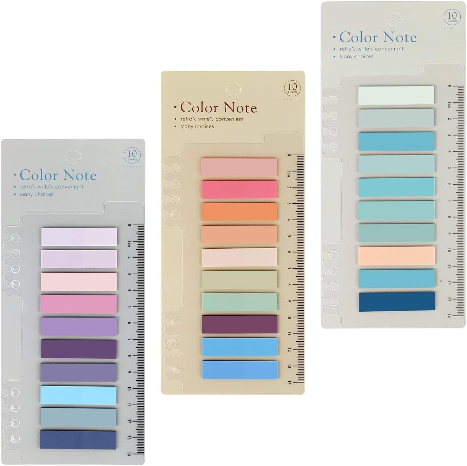 CLOSAL® Sticky Book Tabs Colorful Annotation Tabs, Writable Transparent ...