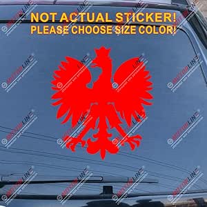 Amazon.com: Coat of arms of Poland Eagle Decal Sticker Polski Polska ...