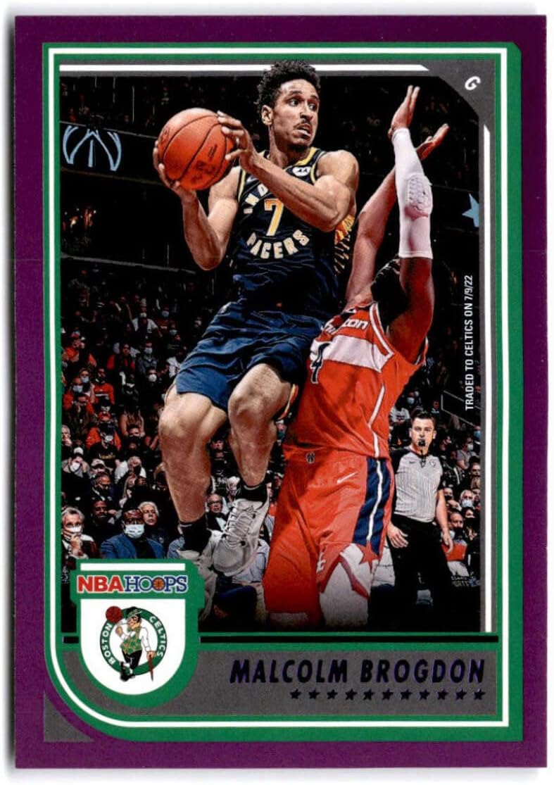 Amazon.com: 2022-23 Panini Hoops Purple #54 MALCOLM BROGDON Boston ...