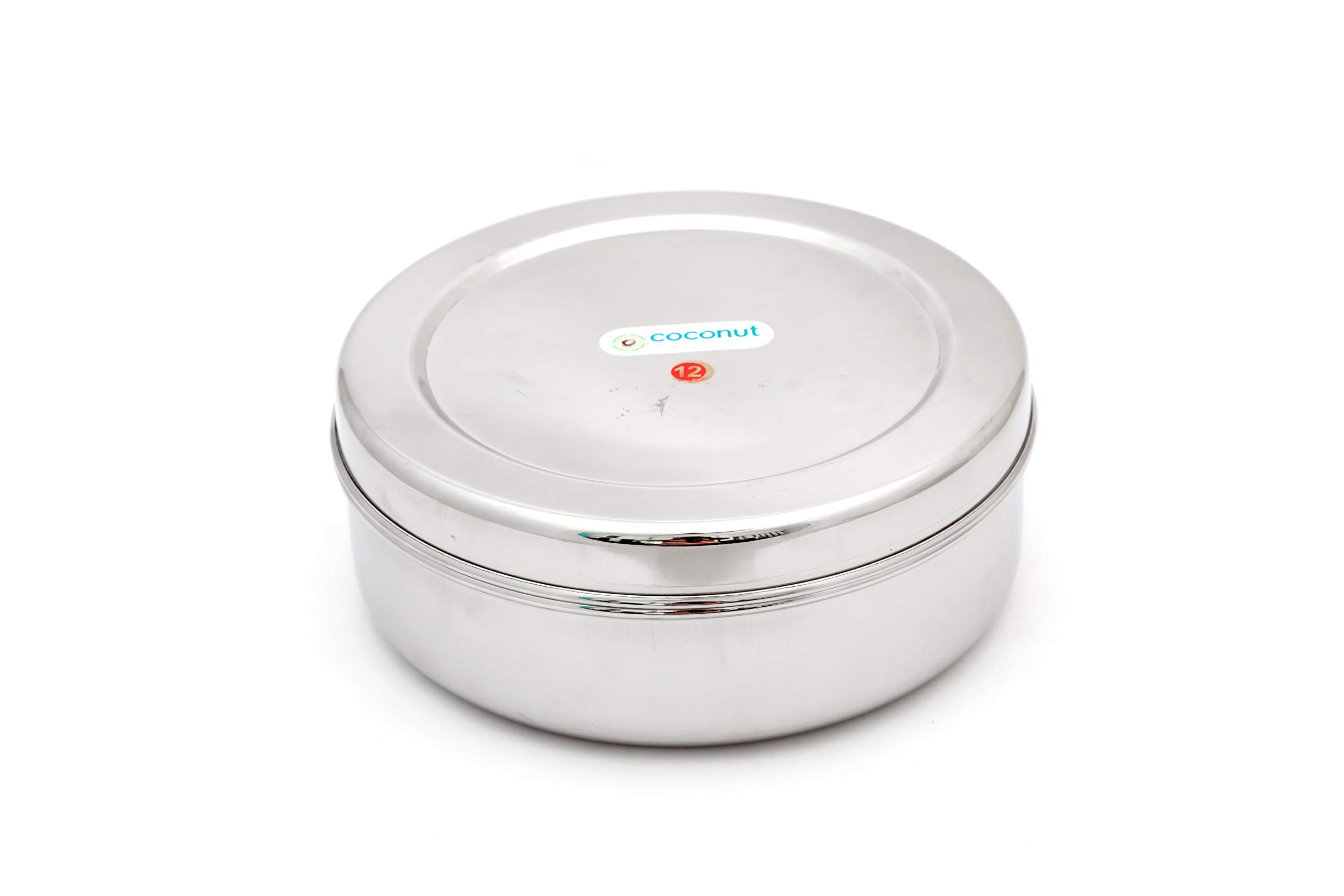 Buy coconut Stainless Steel Storage Container Papad Box/Chapati Box ...