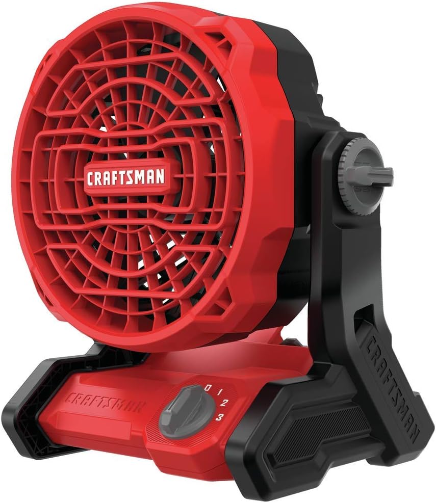 Amazon.com: CRAFTSMAN V20 Cordless Personal Fan, Misting Fan, Settings ...