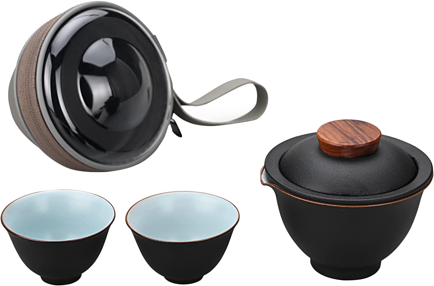 Amazon.com | DehuaYao Premium Ceramic Infuser Gung Fu Tea Set with ...