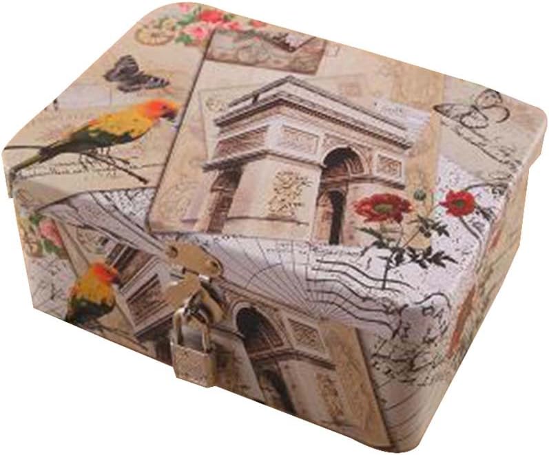 Amazon.com: AVRYN Small Cash Box,Money Box,Storage Box,Lockable Iron ...