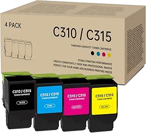 Amazon.com: C310 C315 Standard Yield Toner Cartridge Replacement for Xerox 006R04356 006R04357 ...