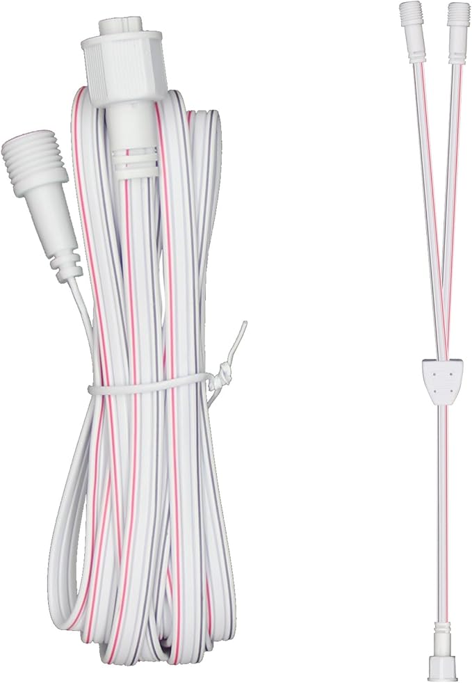 Amazon.com: Permanent Outdoor Lights Extension Lead Waterproof Cord ...