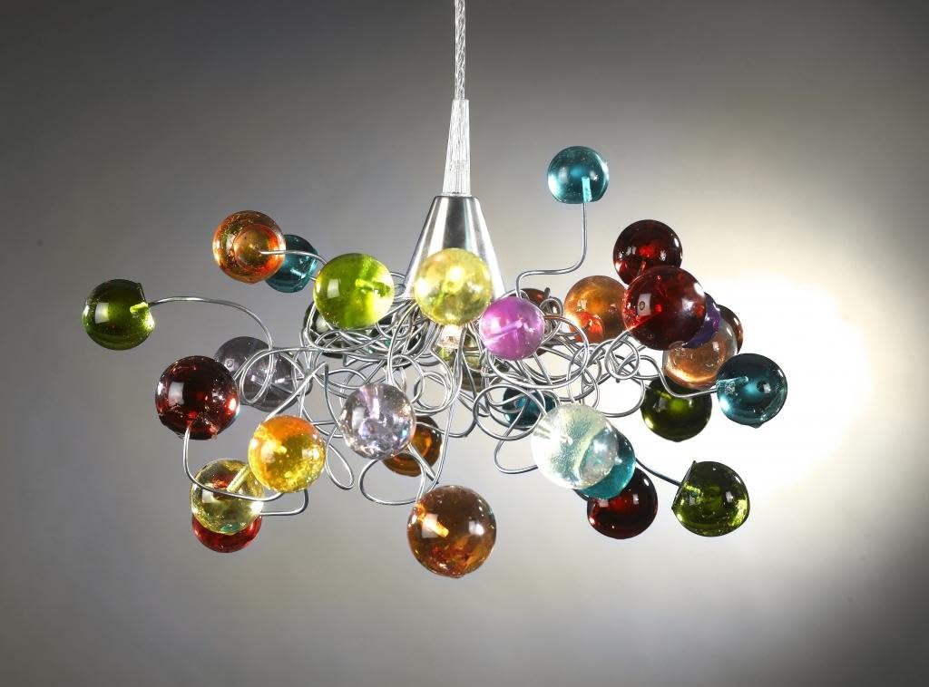 Lightshade Handmade Colorful Ceiling lamp - Bubble Light Fixture ...