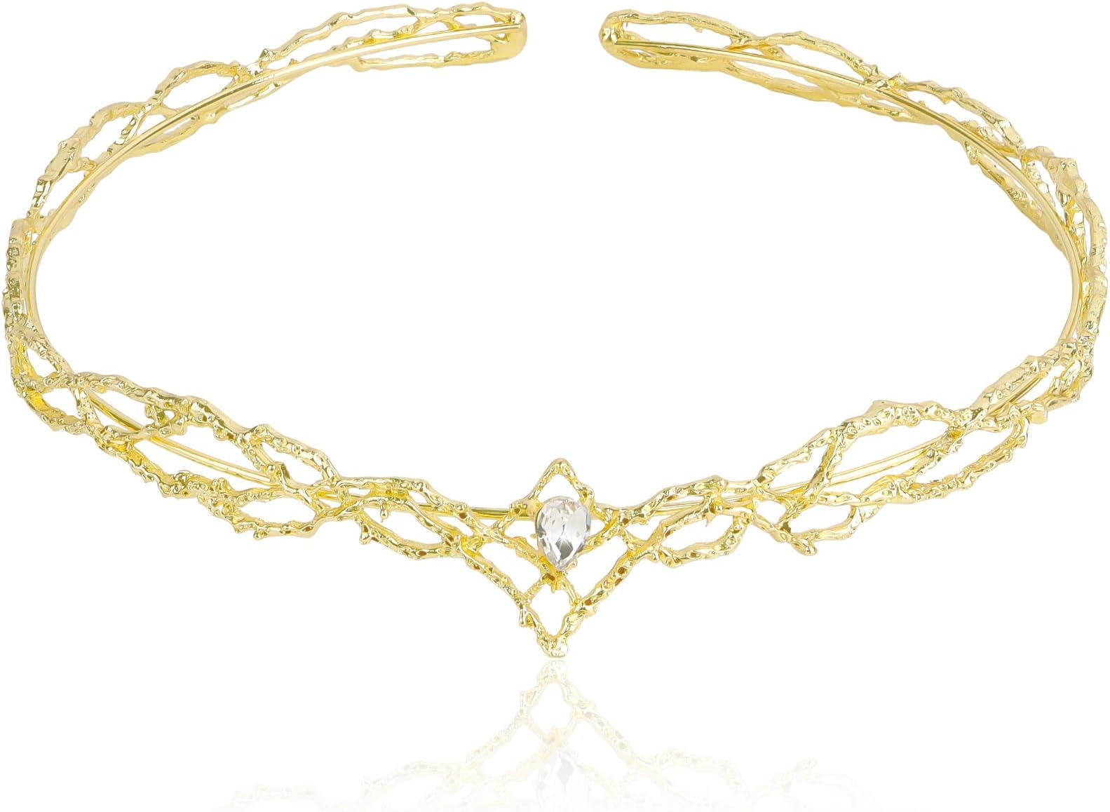 Amazon.com : CIEHER King Crown, Vintage Hobbit Elf King Gold Crown ...