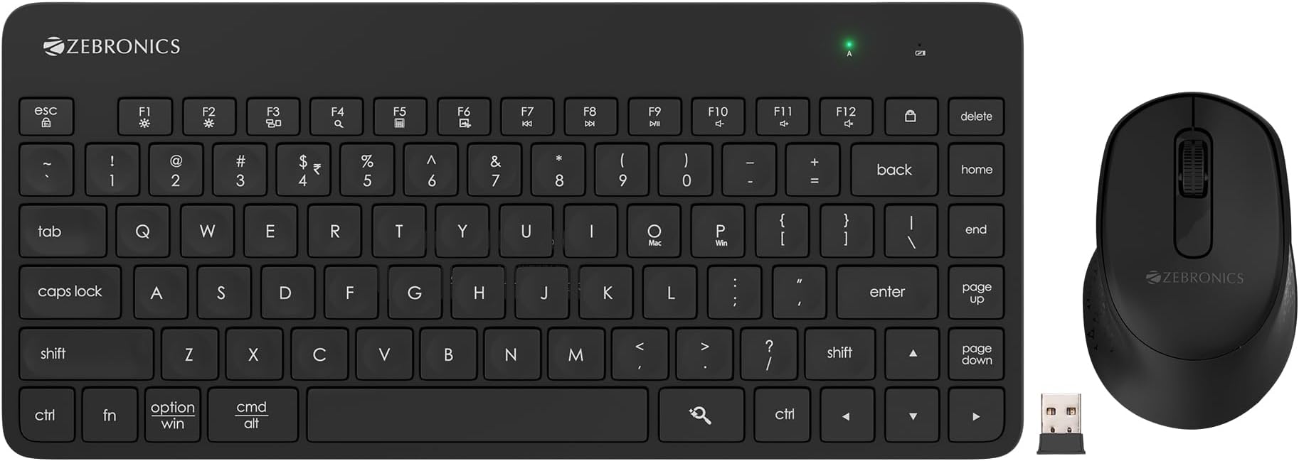 Amazon.in: Buy ZEBRONICS Newly launched Companion 301 2.4GHz Wireless ...