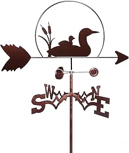 Amazon.com: VESIC Vintage Duck Weather Vane Durable Stainless Steel ...