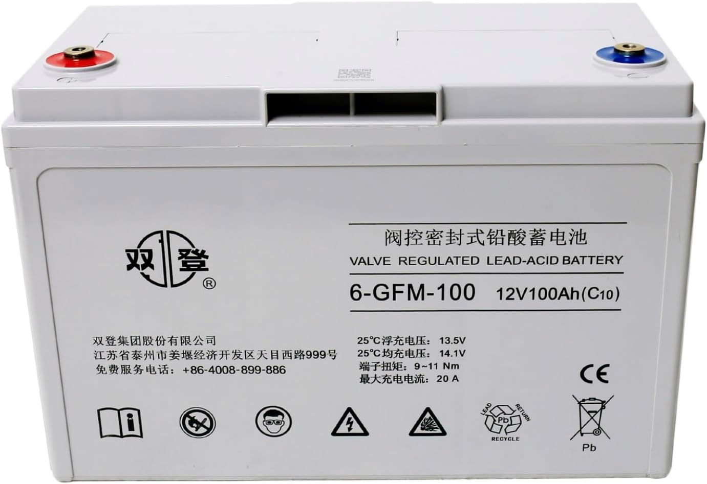 Amazon.com: 双登 Shoto valve-controlled sealed lead-acid battery 6-GFM ...