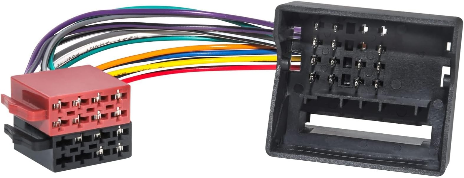 RED WOLF Car Radio ISO Wire Connector 16 Pin Compatible with VW Jetta ...
