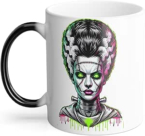 Amazon.com | Color Changing Bride of Frankenstein Mug – Heat Reveal ...