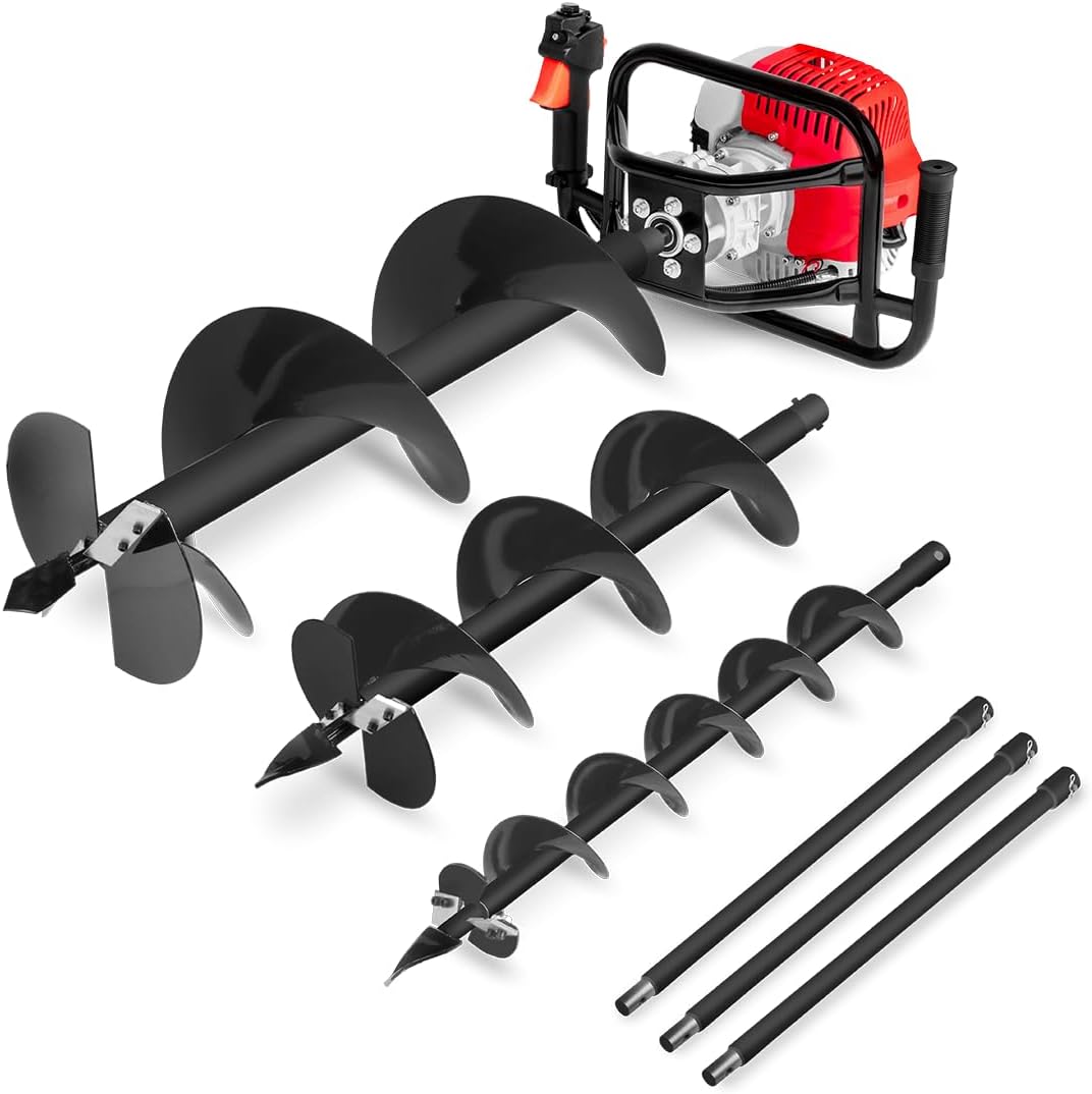 GREENCUT GD750X - Erdbohrer mit Benzinmotor 75cc 5.2hp, 2-Takt-Motor ...