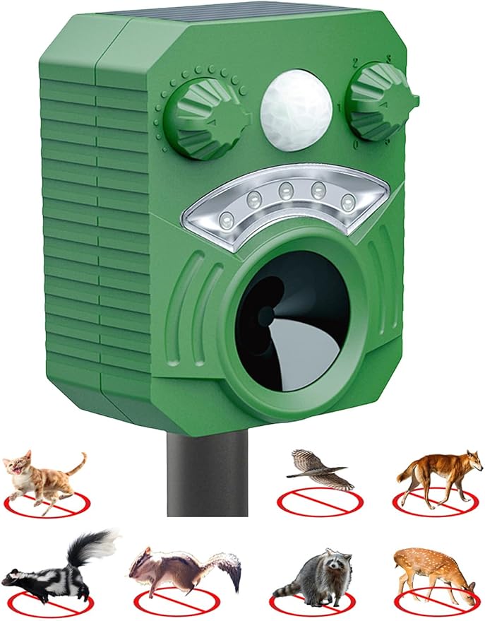 Amazon.com: Ultrasonic Repellers Devices with Motion Sensor,Outdoor ...