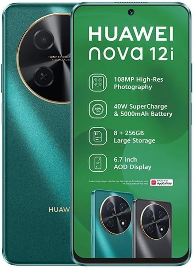 Huawei Nova Y62 4GB 128GB Dual Sim Smartphone Midnight Black : Amazon ...