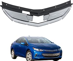 Amazon.com: waltyotur Chrome Front Bumper Upper Grille Replacement for ...
