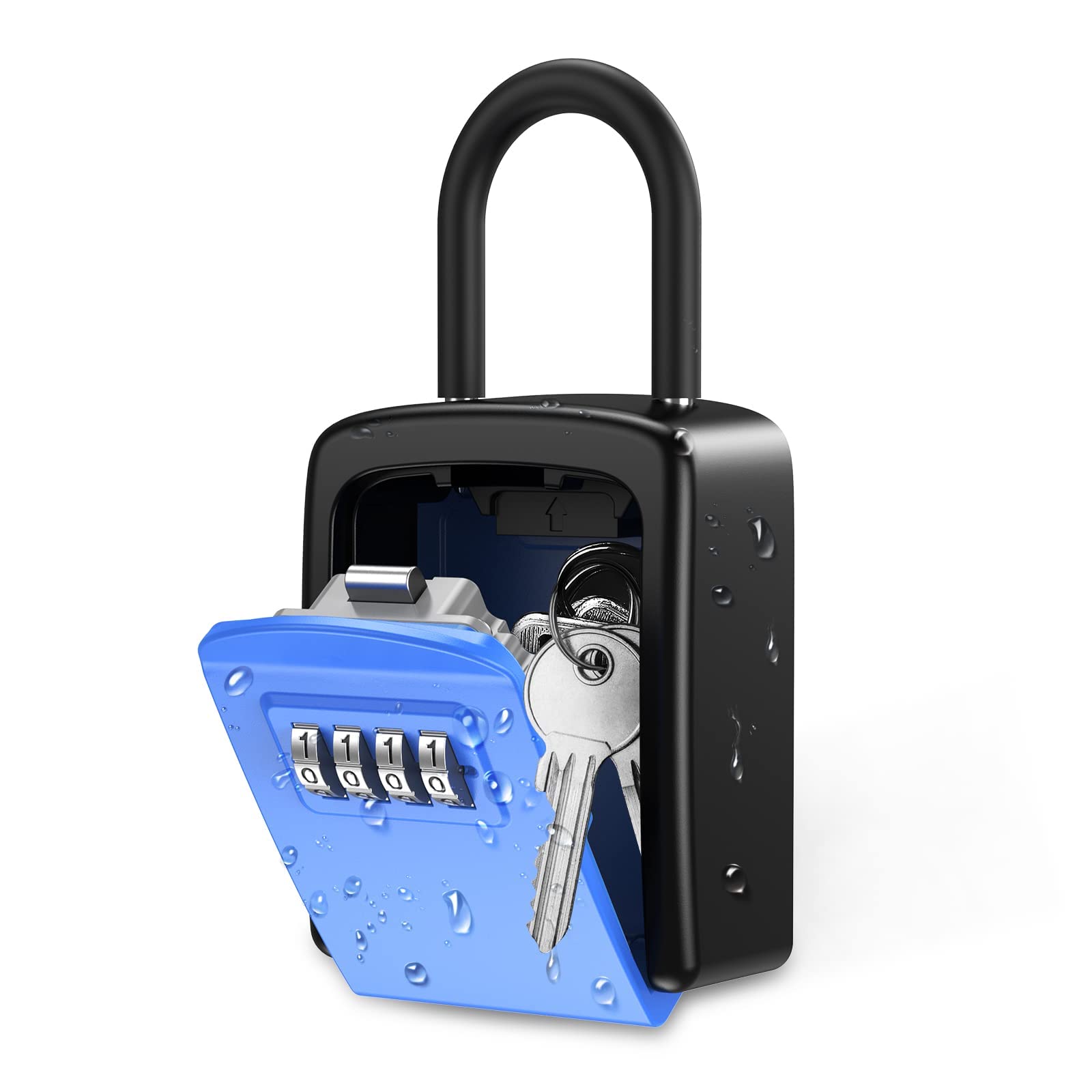 Snapklik.com : AMIR Key Lock Box, Wall Mounted Key Safe Box ...