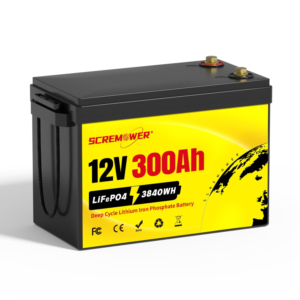 Amazon.com: 12V 300Ah Compact Lifepo4 Battery with Low-temp Protection ...