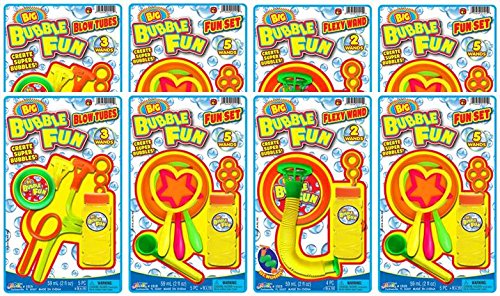 Buy JA-RU Fun Bubbles Assorted Bundle Pack, 10" Online at Low Prices in ...