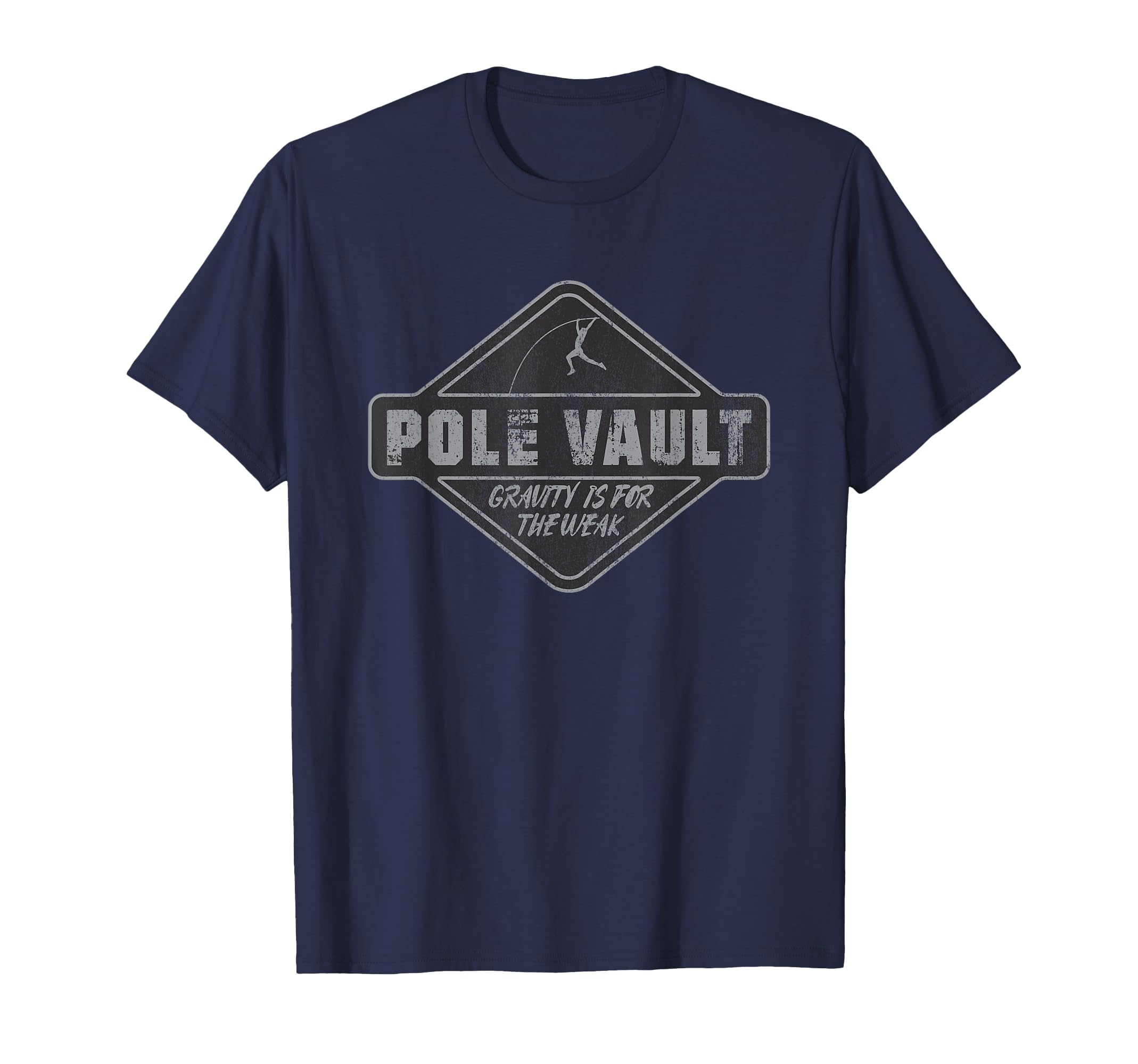 Amazon.com: Pole Vault - Distressed Vintage Look Pole Vaulting T-Shirt ...