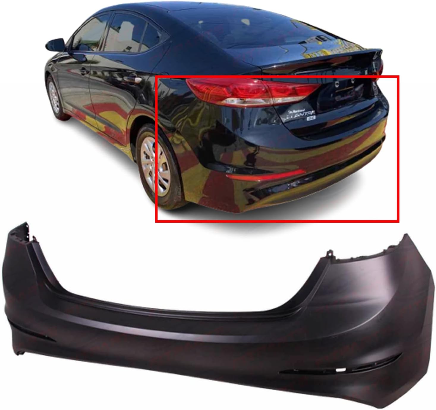 Amazon.com: MBI AUTO - Primered, Rear Bumper Cover Replacement for 2012 ...
