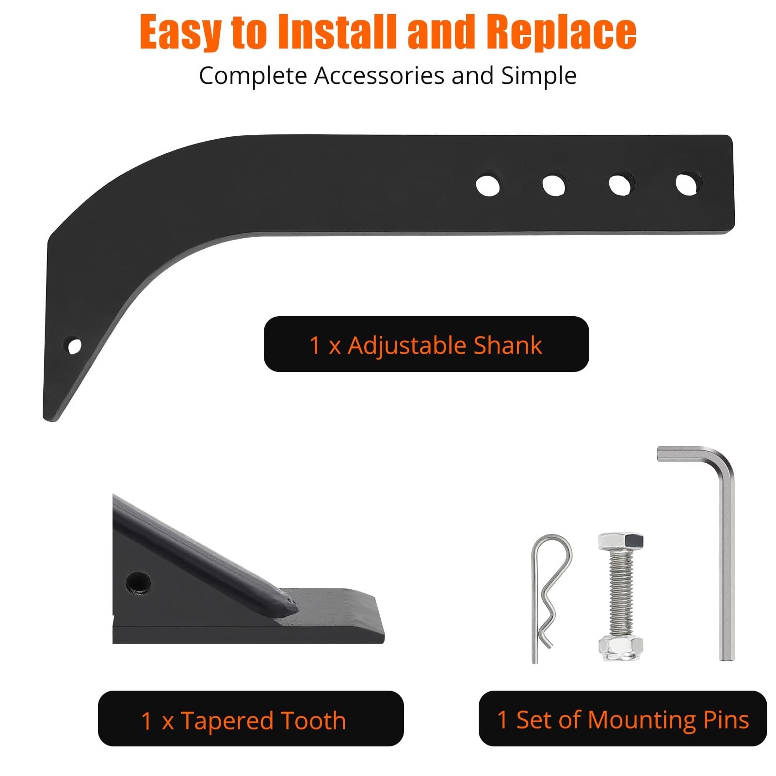 Snapklik.com : Hipicute Box Blade For Tractor, 18 Inch Ripper Shanks ...