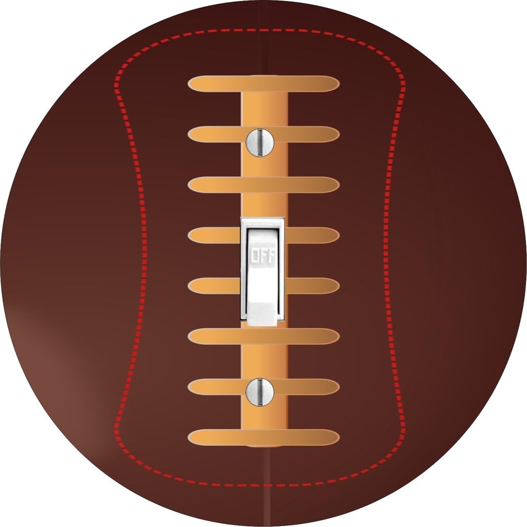 Vector Football Hardboard Light Switch Cover for Single Lightswitch ...