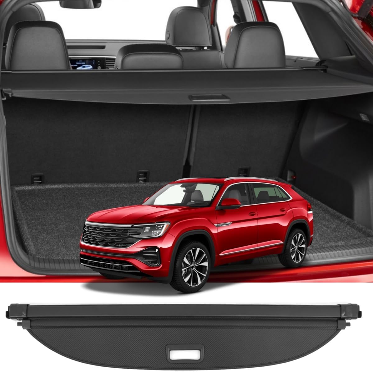 Amazon.com: Okutech Black Retractable Cargo Cover Compatible with ...