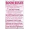 MATou Pink Room Decor For Teen Girls Room Rules Sign Bedroom Door Decor ...