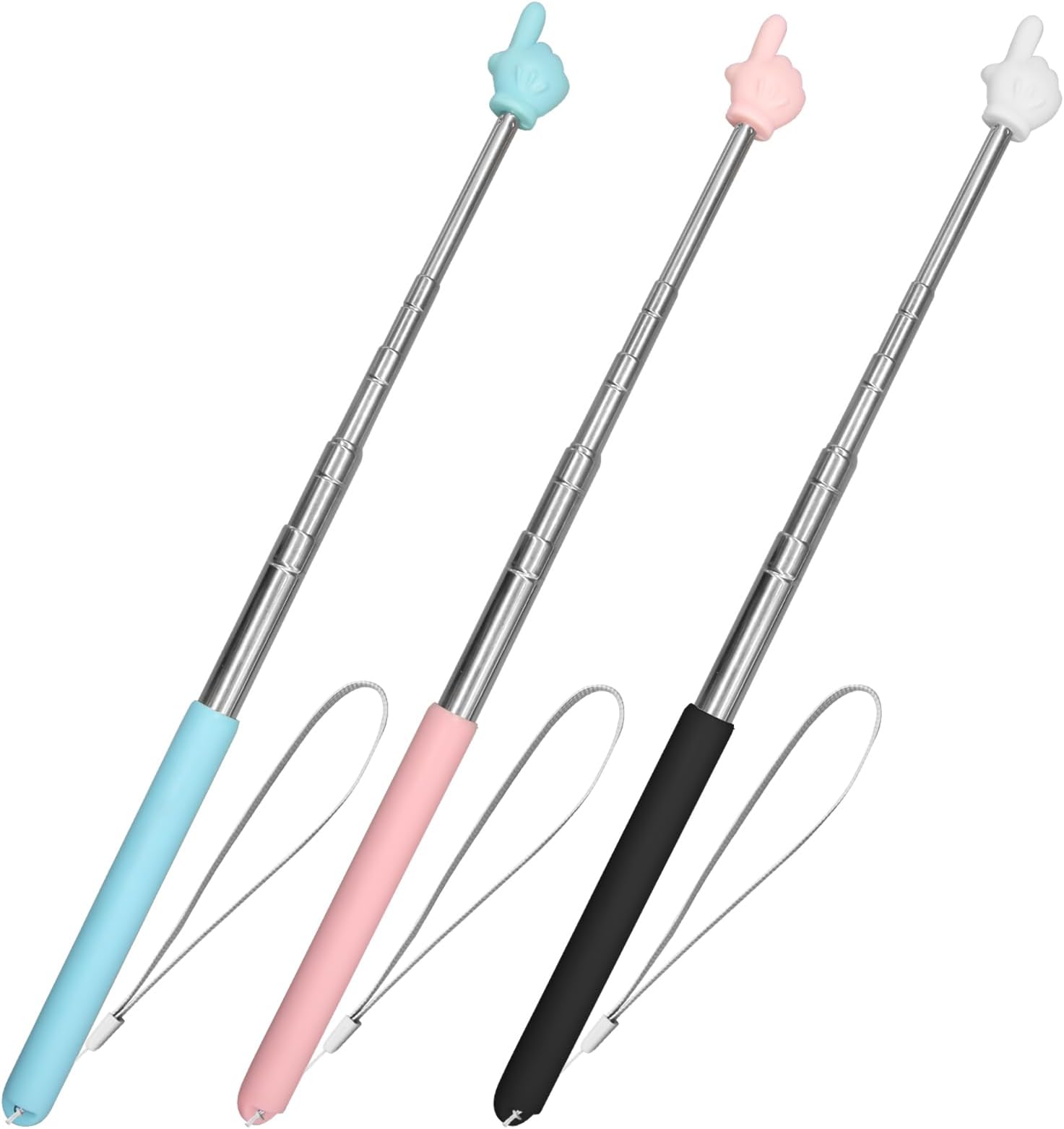 Amazon.com : 3Pcs Teacher Pointer Finger Telescopic Pointer Stick Hand ...