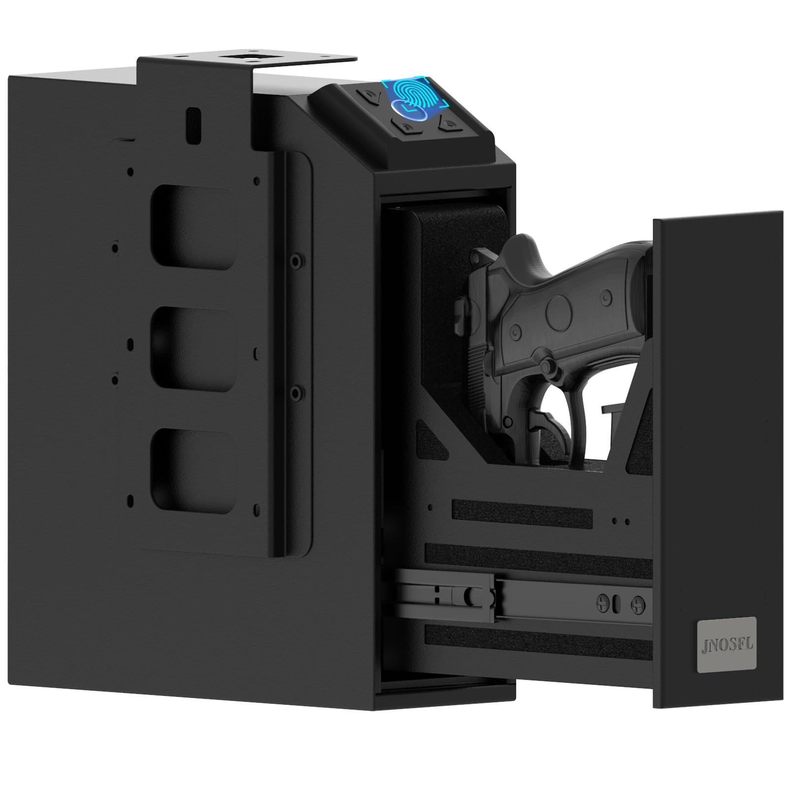 Amazon.com: Biometric Gun Safe, Mounted Handgun Safe for Nightstand Bed ...