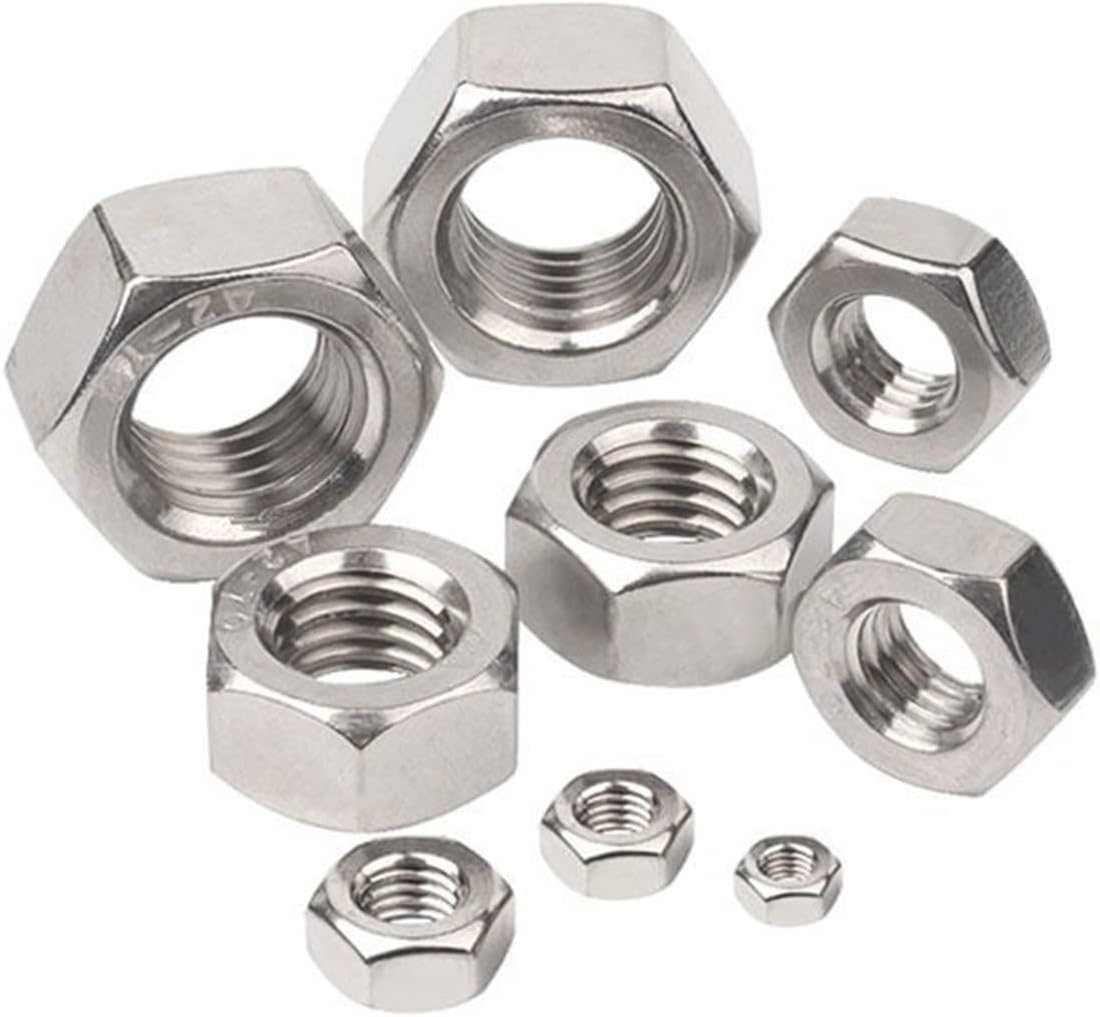 Amazon.co.jp: ミリ規格ステンレス六角ナット M1 M2 M2.5 M3 M3.5 M4 M5 M6 M7 M8 M9 M10 M12 M14 M16 (Size : M1x0 ...