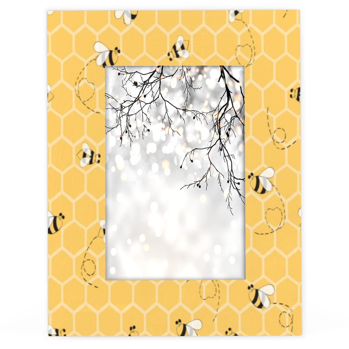 Amazon.com - AUUXVA Honeycomb Animal Bee 5x7 Picture Frame, Honeybee ...