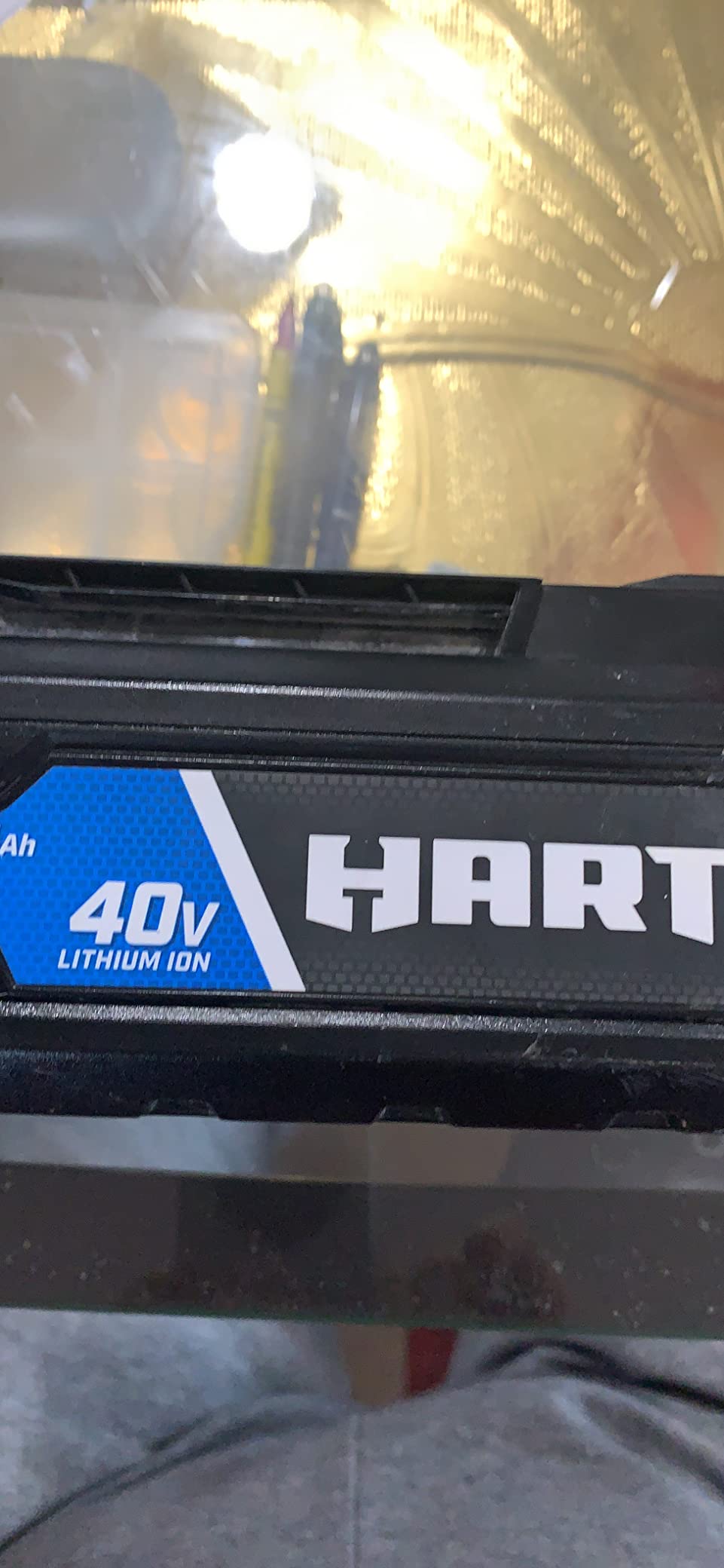 Amazon.com : Hart 40v 15” String Trimmer & Edger Attachment (4.0Ah Li ...