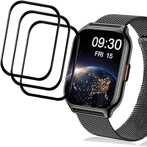 Amazon.com: Tznzxm for P95 Smart Watch Screen Protector, Full Coverage ...