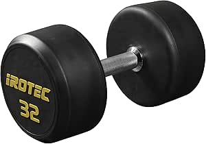Amazon | IROTEC(アイロテック) ジム ダンベル 32KG（オールラバータイプ） | iROTEC | ダンベル・アレー