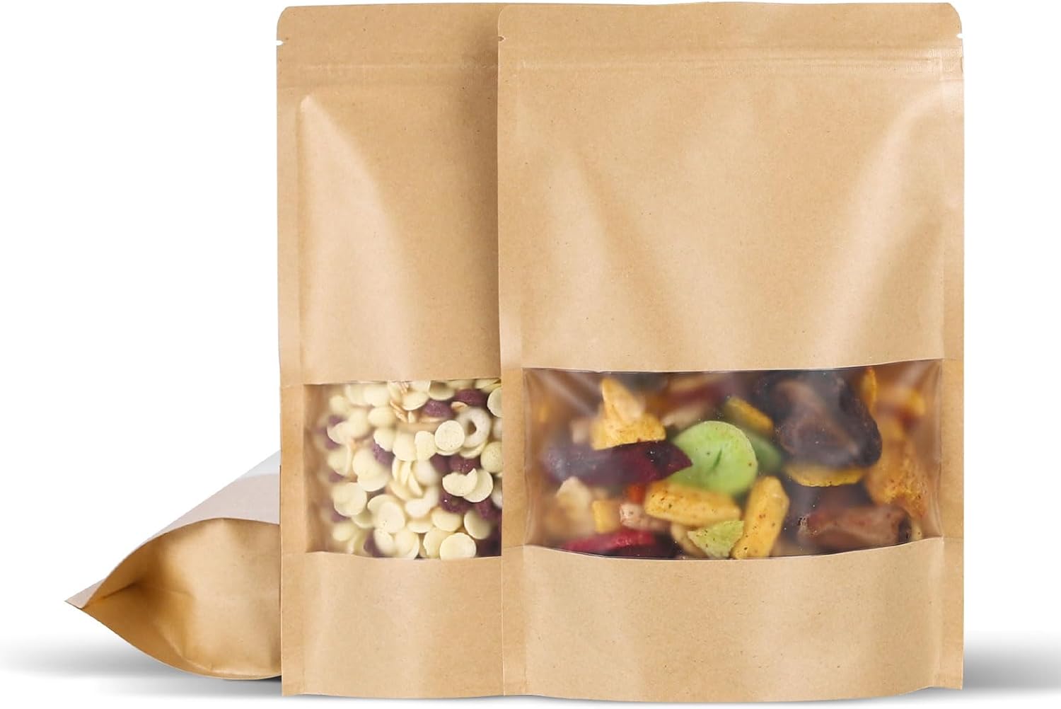 Amazon.com: 100 Pcs 6x9 Inch Kraft Paper Bags with Transparent Window ...