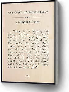 Amazon.com: RCVTVPV The Count Of Monte Cristo Canvas Wall Art Alexandre ...