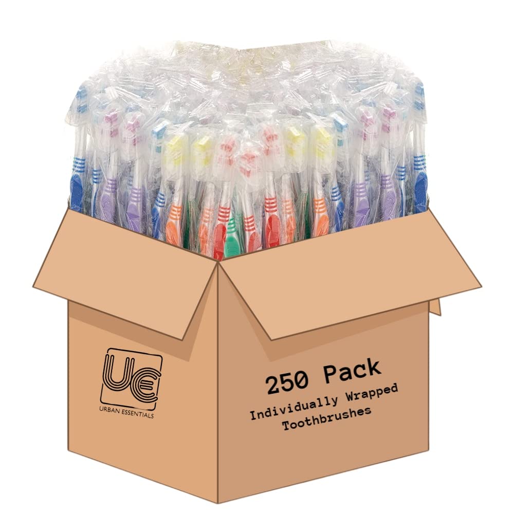 Urban Essentials Bulk Toothbrush Pack with Covers | Premium Quality ...