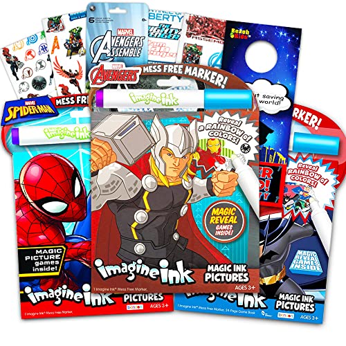 Superhero Ultimate Coloring Book Assortment ~ 15 Books with Avengers,