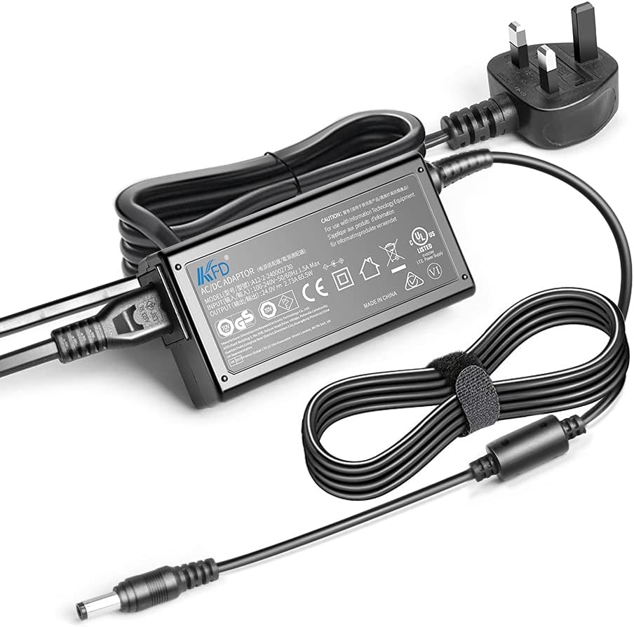 KFD 24V DC Power Supply Charger for Logitech G920 G923 G940 G25 G27 G29 ...