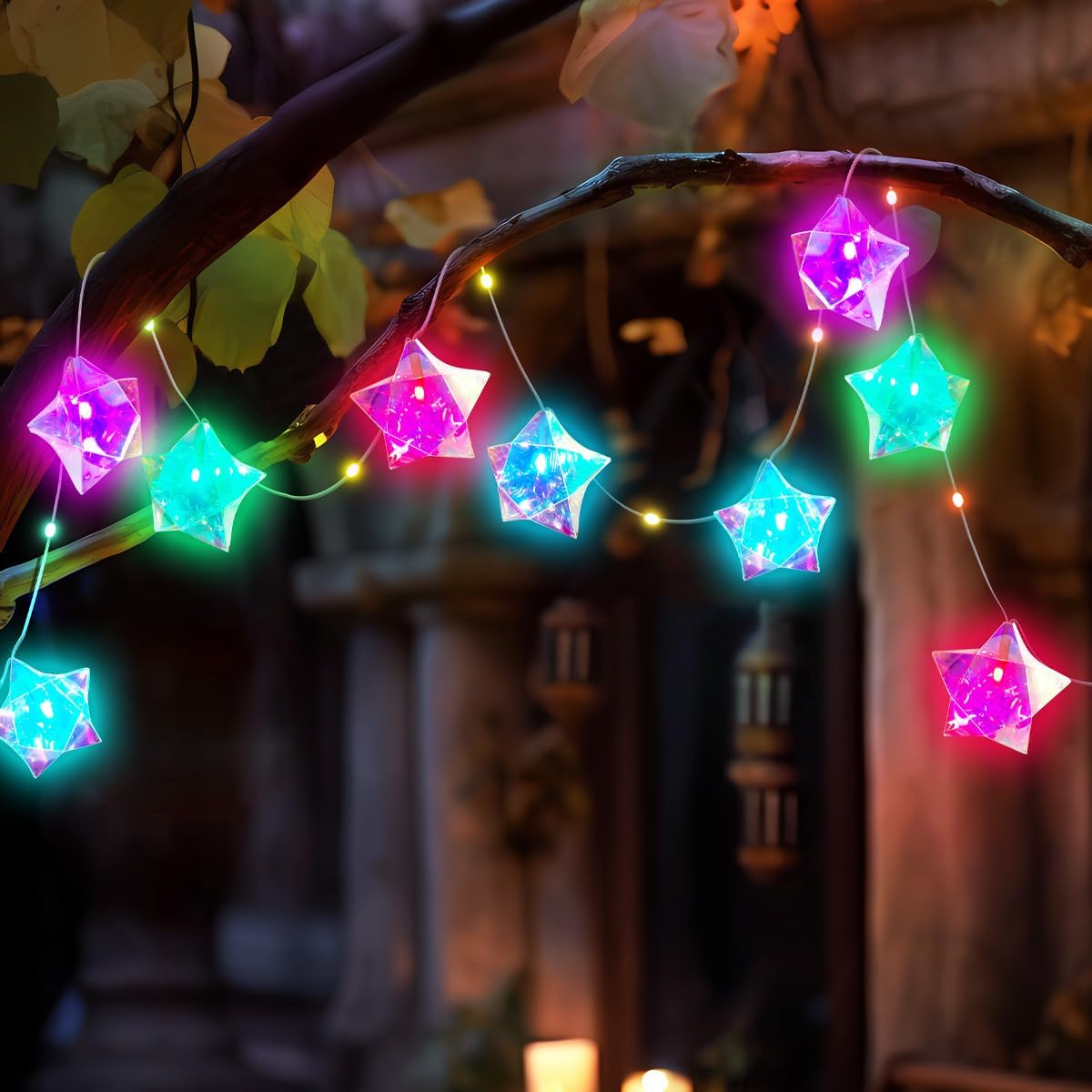 Amazon.com: Smart Star String Lights Plug in, 33Ft 16 Million Color ...