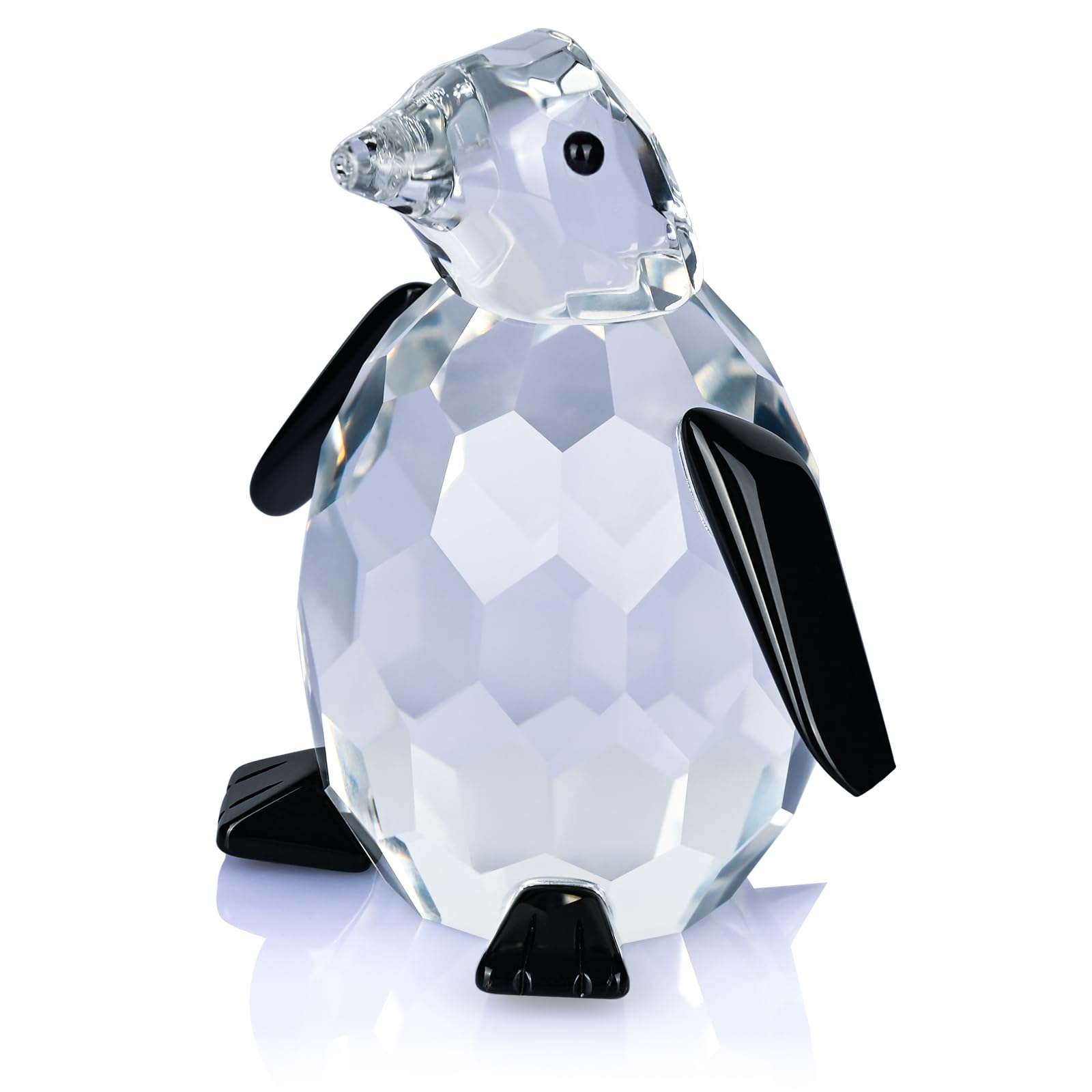 Penguin Figurines,Cystal Figurines for Home Decor,Glass Animals ...