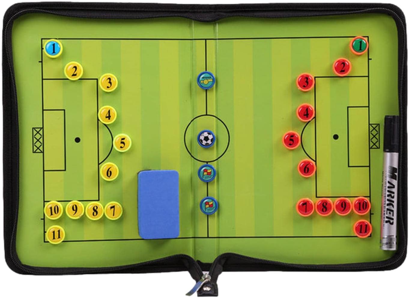 Jomewory Football Tactics Board, Portable Football Coaching Marker ...