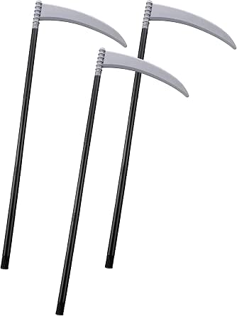 Amazon.com: WinnerWhy 3 Pcs Halloween Scythe Weapon Prop for Adults and ...