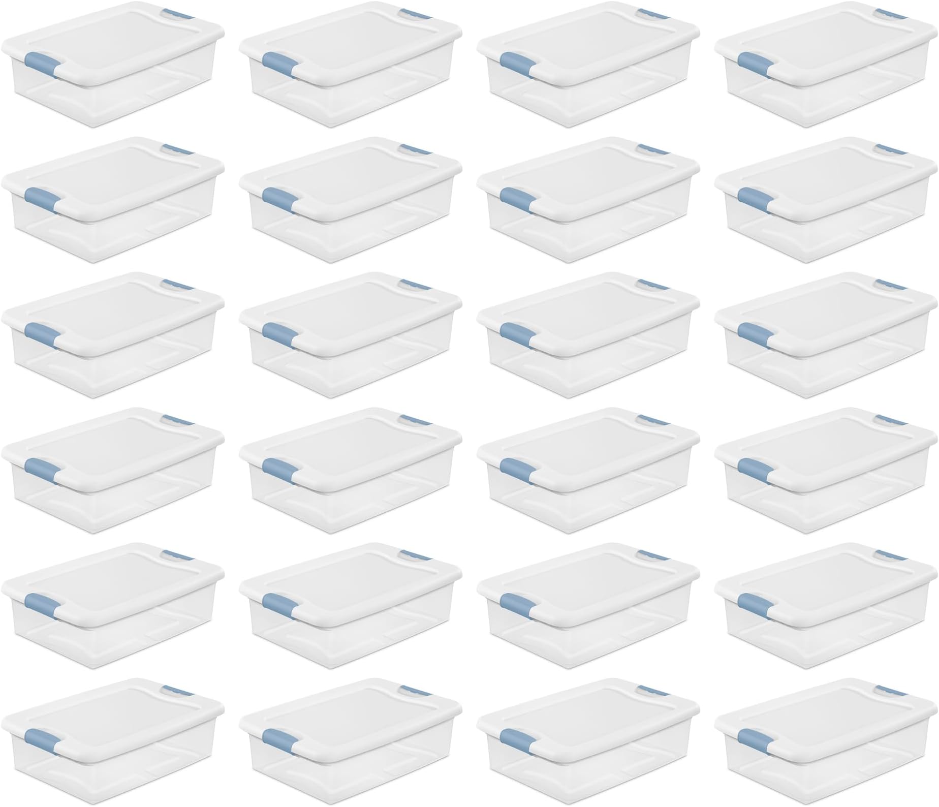 Amazon.com: Rubbermaid Cleverstore Clear 30 Qt/7.5 Gal, Stackable ...