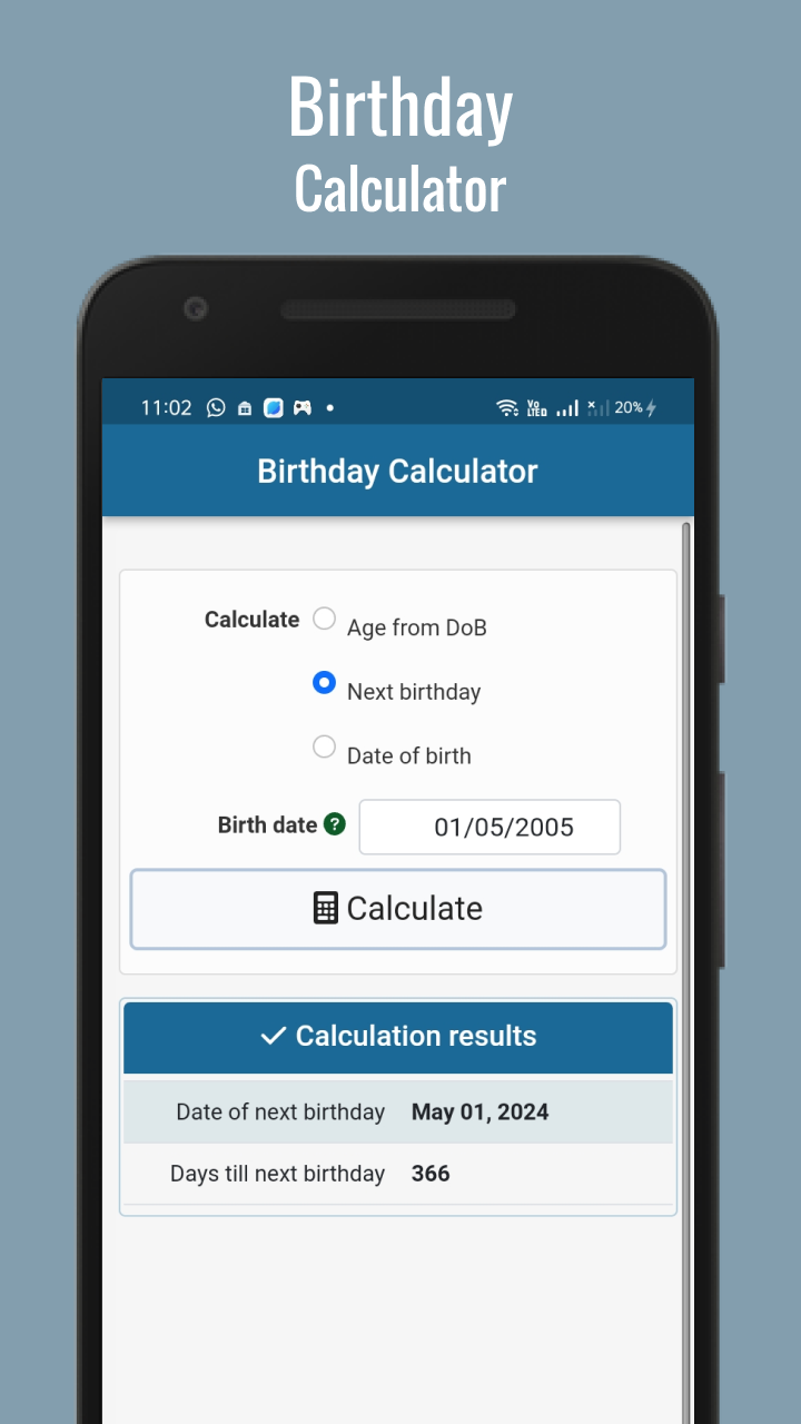 Birthday Calculator:www.amazon.com:Appstore for Android
